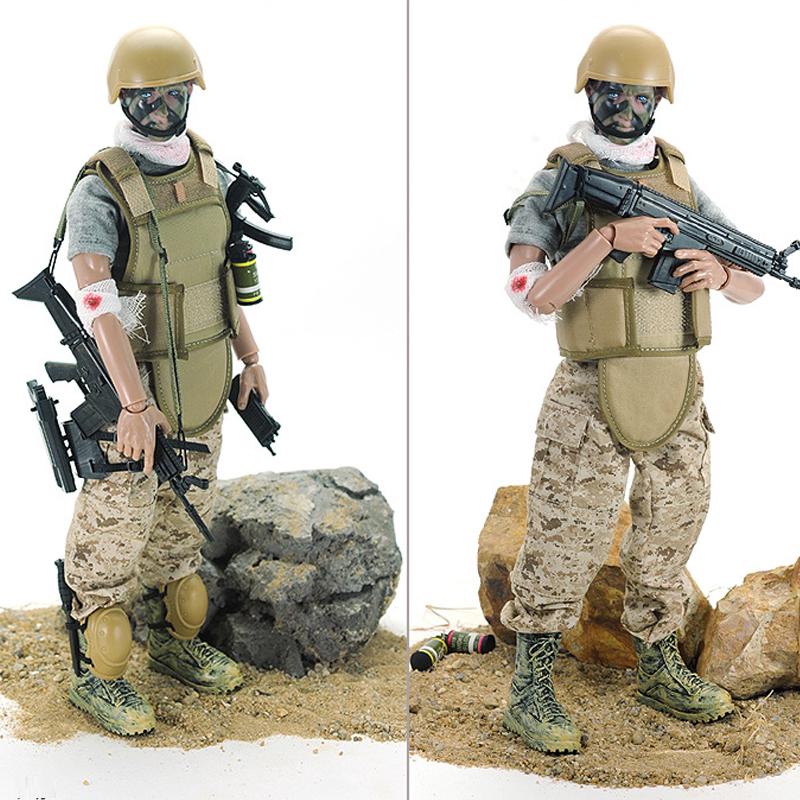12" / 12 inch Soldier Action Figure SWAT SDU Black Uniform Model AdaN ...