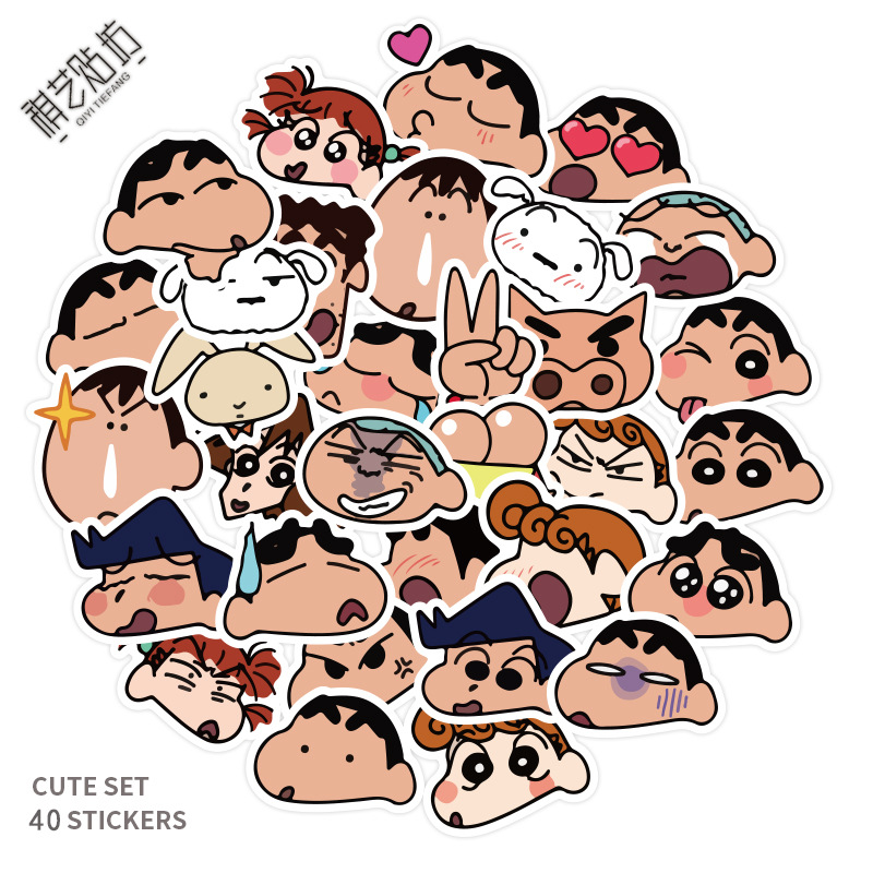 พร้อมส่งCrayon Shin-chan Shin chan Sticker BIG SIZE สติกเกอร์กันน้ำรูป ...