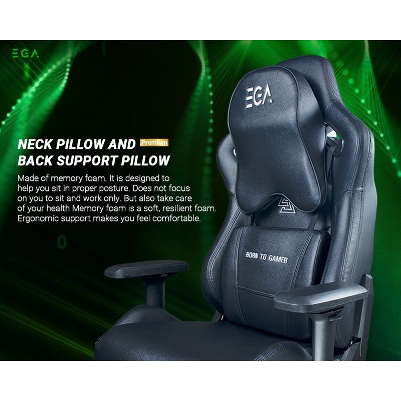 EGA GAMING SEAT TYPE-G3รับน้ำหนักได้ถึง 200 KG - nkmatch - ThaiPick