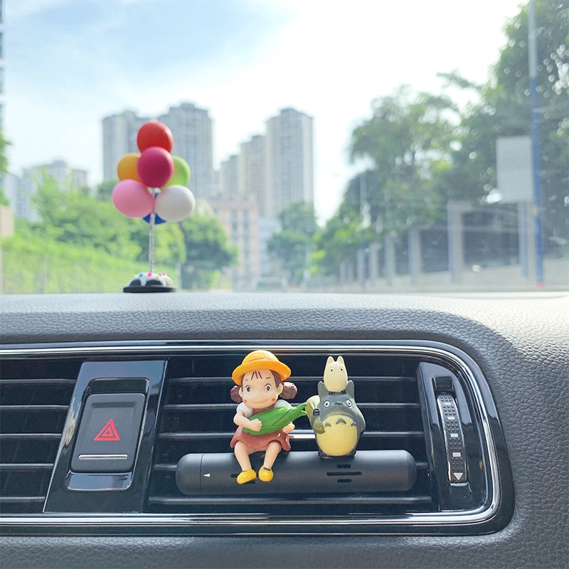 Ins Japanese Girl And Totoro Styling Car Air Outlet Creative Metal ...