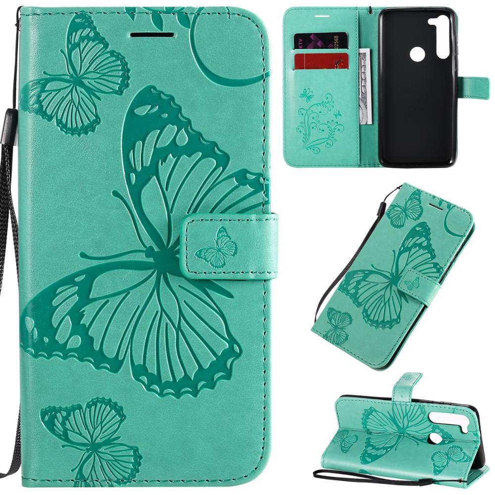 เคสโทรศัพท์หนังลายผีเสื้อกันกระแทกสําหรับ Motorola G8 Power พลิกได้