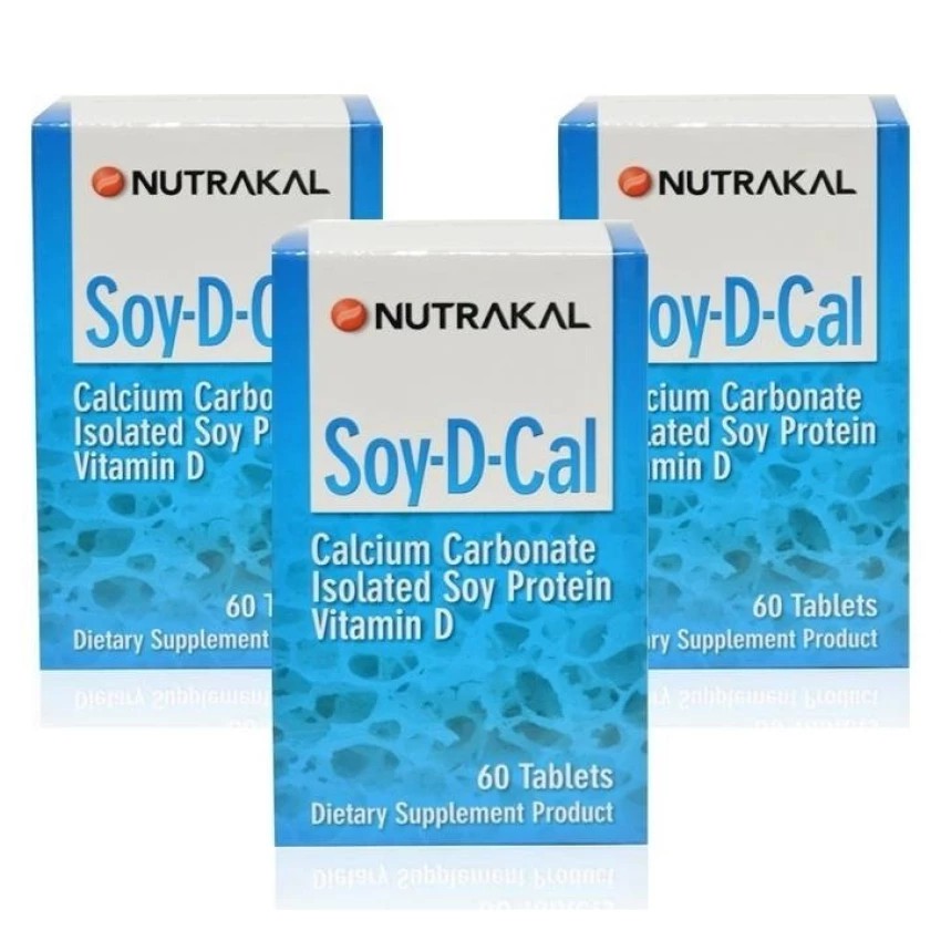 NUTRAKAL Soy D Cal เสริมสร้างกระดูกให้แข็งแรง (60 แคปซูล) x 3 กล่อง ...