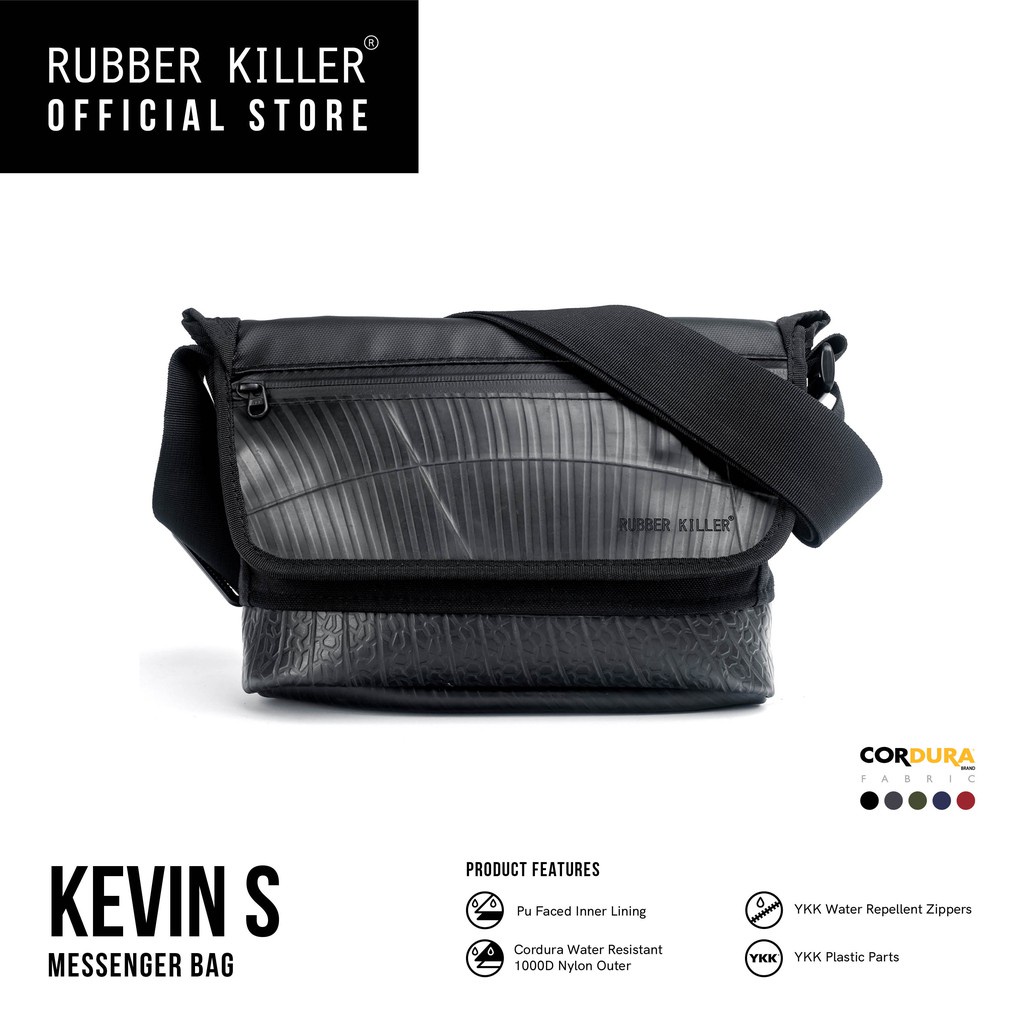 Rubber Killer - KEVIN S More Rubber (กระเป๋าแมสเซ็นเจอร์ ยางในรถบรรทกที่ใช้งานแล้ว) - l7zga94txf ...