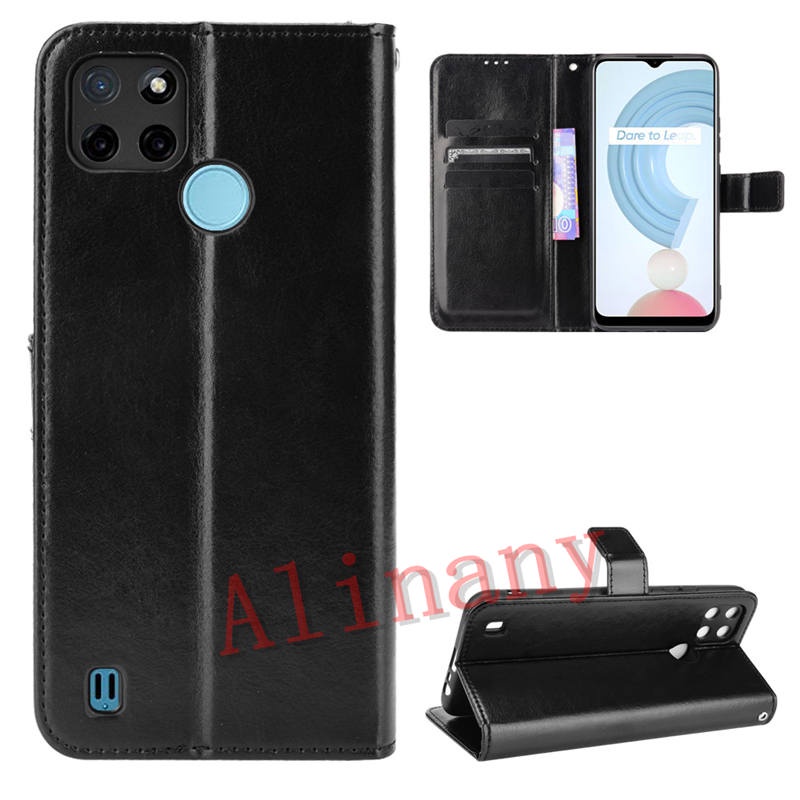 เคสสำ Realme C21Y Case Flip PU Leather Phone Casing Realme C21Y ...