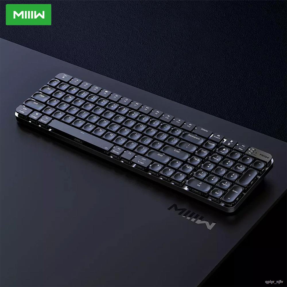 MIIIW Wireless Mechanical Keyboard Bluetooth / USB Receiver Connection ...