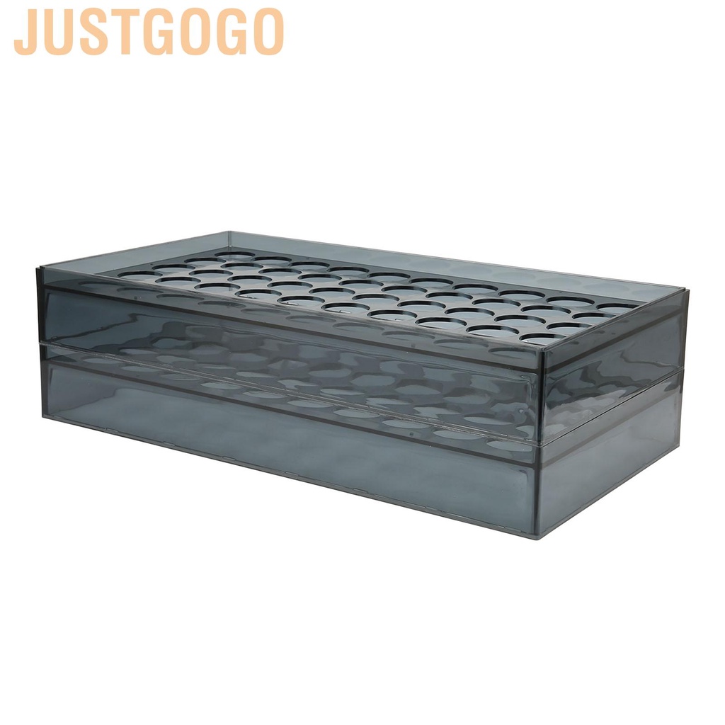 Justgogo 50 Holes Tattoo Bottle Rack Wall Mounted PC Black Anti Fall ...