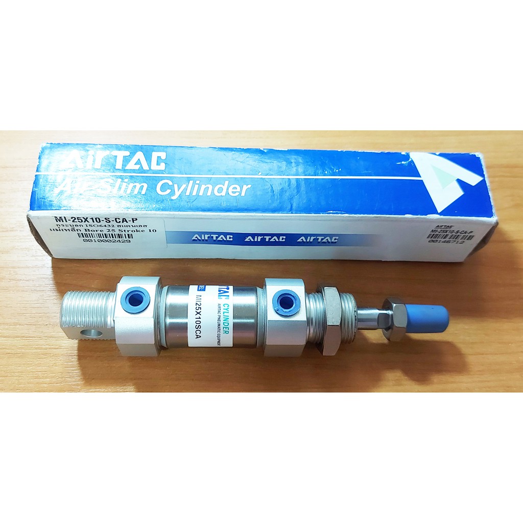 #0511 AIRTAC Mini cylinder MI-25X10-S-CA-P Bore 25 Stroke 10 กระบอกลม ...