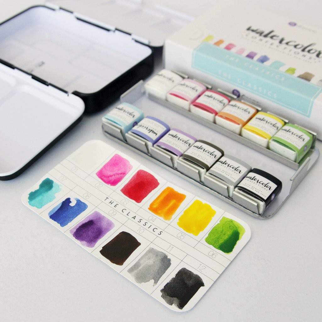 FOLIO ART Prima Watercolor สีน้ำ Prima รุ่น Classic สีน้ำสีสดใส เกรด ...