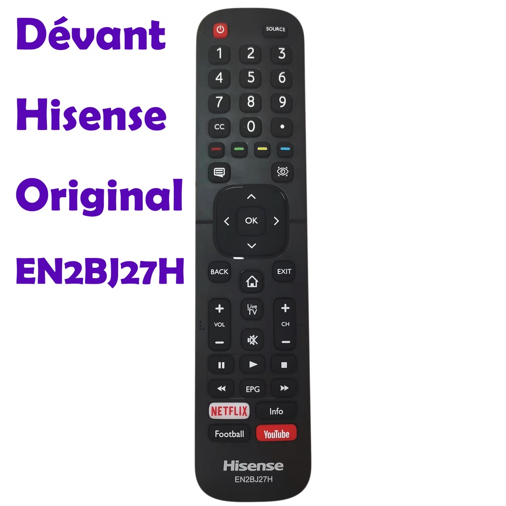 Dévant รีโมตคอนโทรล EN2BJ27H EN2BJ27H สําหรับ Hisense EN2BJ27H HD HDR ...