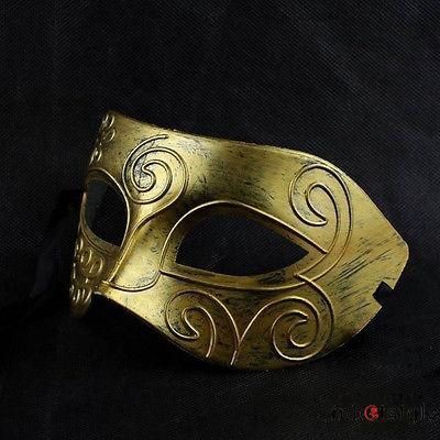 ALA-Roman/Greek Warrior Mask Men’s Venetian Halloween Costume Party ...