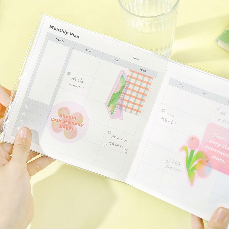 Cute Girl Mini Notebooks Stationery Cartoon Planner Agenda Diary ...