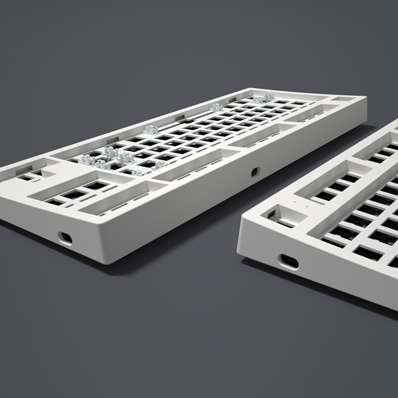 Fuling MK870 hot-swappable คีย์บอร์ดปรับแต่งชุดบลูทูธไร้สายสามโหมด 87 คีย์ DIY macro RGB - lang ...