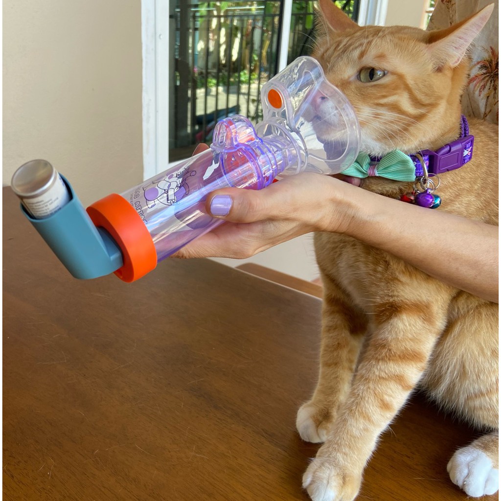 pet spacer กระบอกพ่นยาสำหรับแมว(สีส้ม) - petspacer - ThaiPick