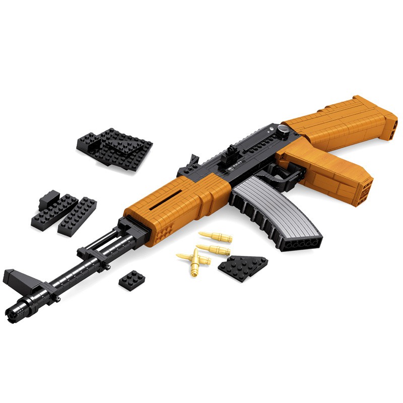 Oss Building Blocks Gun Assembled Jigsaw Puzzle Model 6 Boys 8 Years ...
