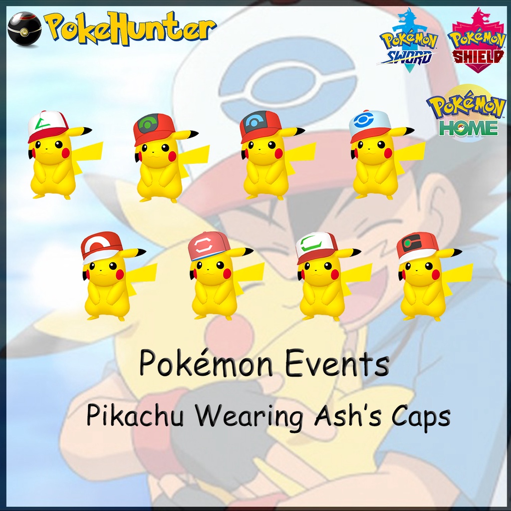 Pokémon Event Pikachu Wearing Ashs Caps - pokehunterth - ThaiPick