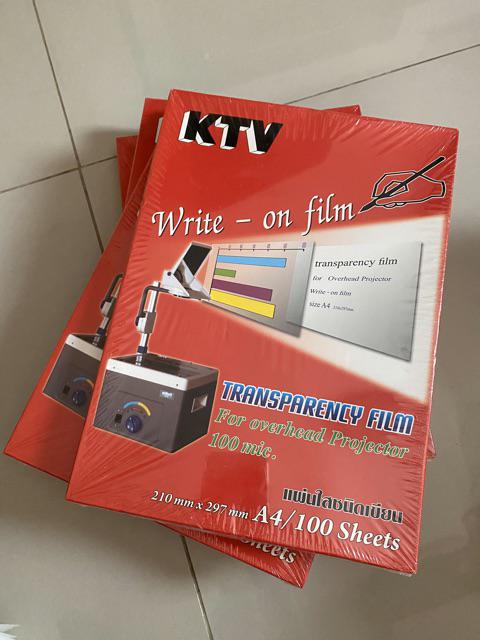 แผ่นใสชนิดเขียน A4 [KTV] 100 Mic. | Shopee Thailand
