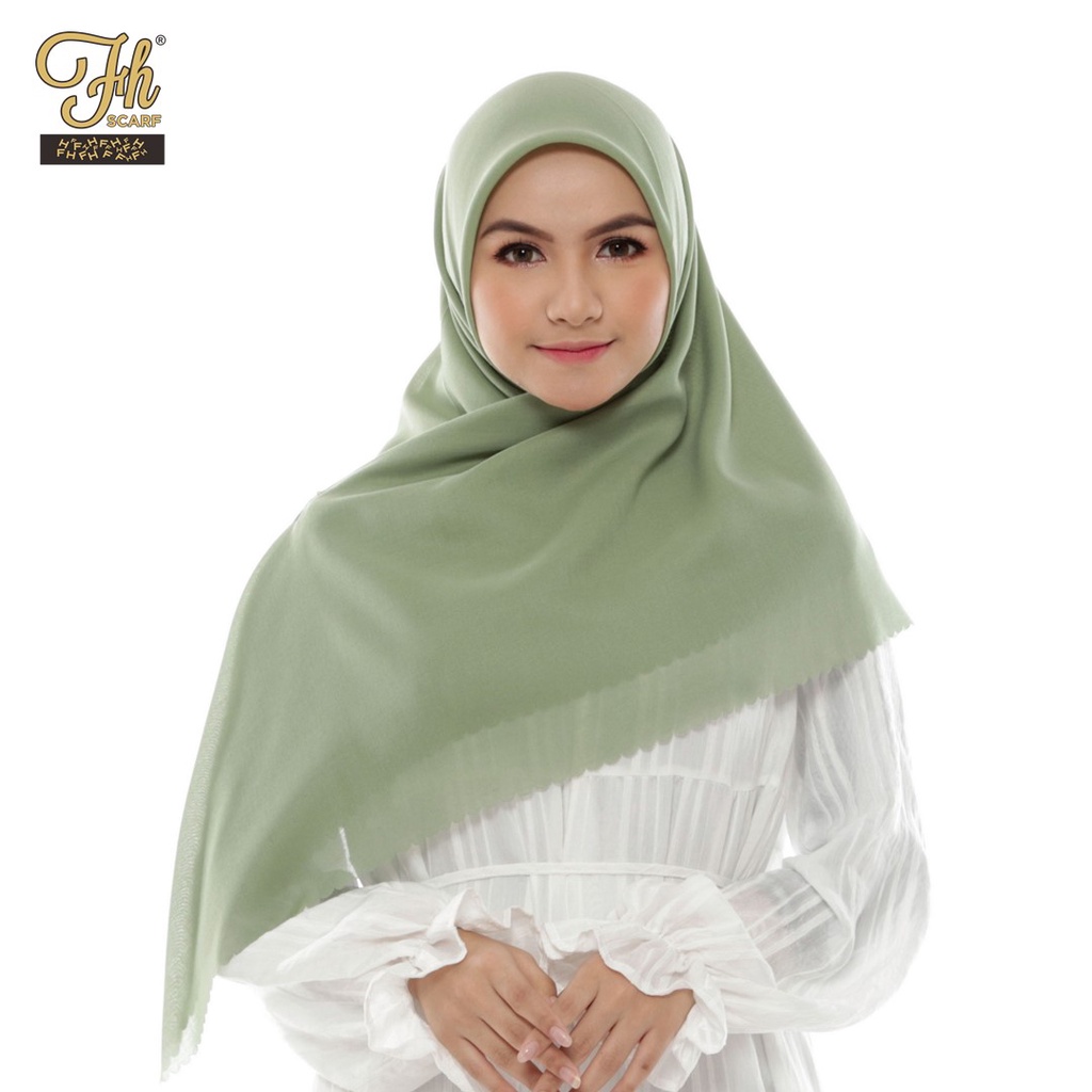 ผ้าพันคอ VOAL LASERCUT FH สีเขียวซีเมนต์ เซ็นทาโลป สีชมพูสําหรับเด็ก - fhscarfjt.th - ThaiPick