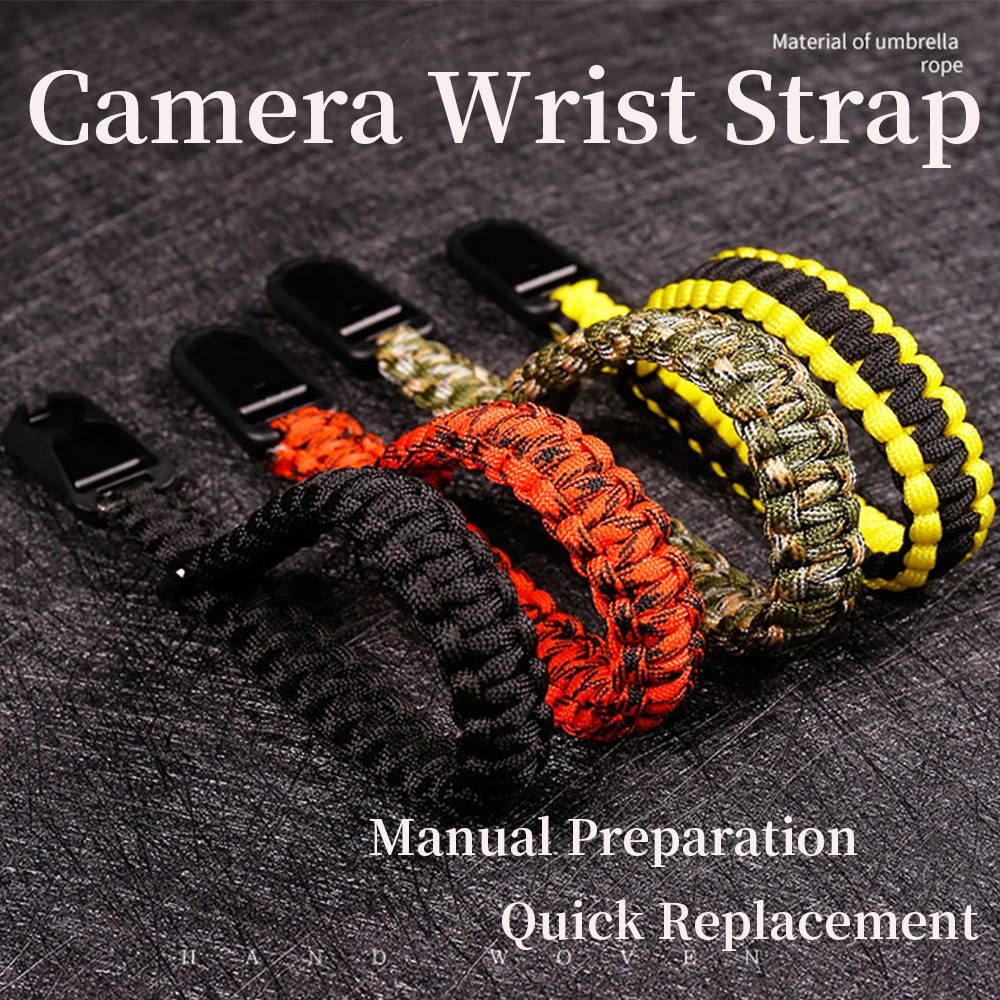 Camera Umbrella Rope Hand-Woven Camera Quick Release Wrist Strap Canon ...