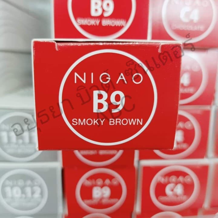 Nigao นิกาโอะ โฉมใหม่ ครีมเปลี่ยนสีผม เบอร์ B9 น้ำตาลหม่น 100 มล แถมไฮโดรเจนฟรี - pattinaabc ...