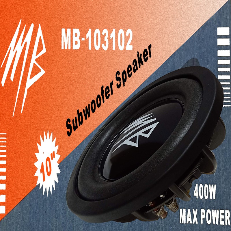 MB Audio ซับบาง 10" นิ้ว (แบบบาง ) 400watts MB AUDIO รุ่น 103102 = 1 ...