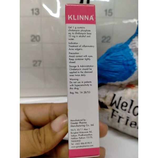 Klinna gel เจลรักษาอาการสิวอักเสบ 10 g - kramfah_d - ThaiPick
