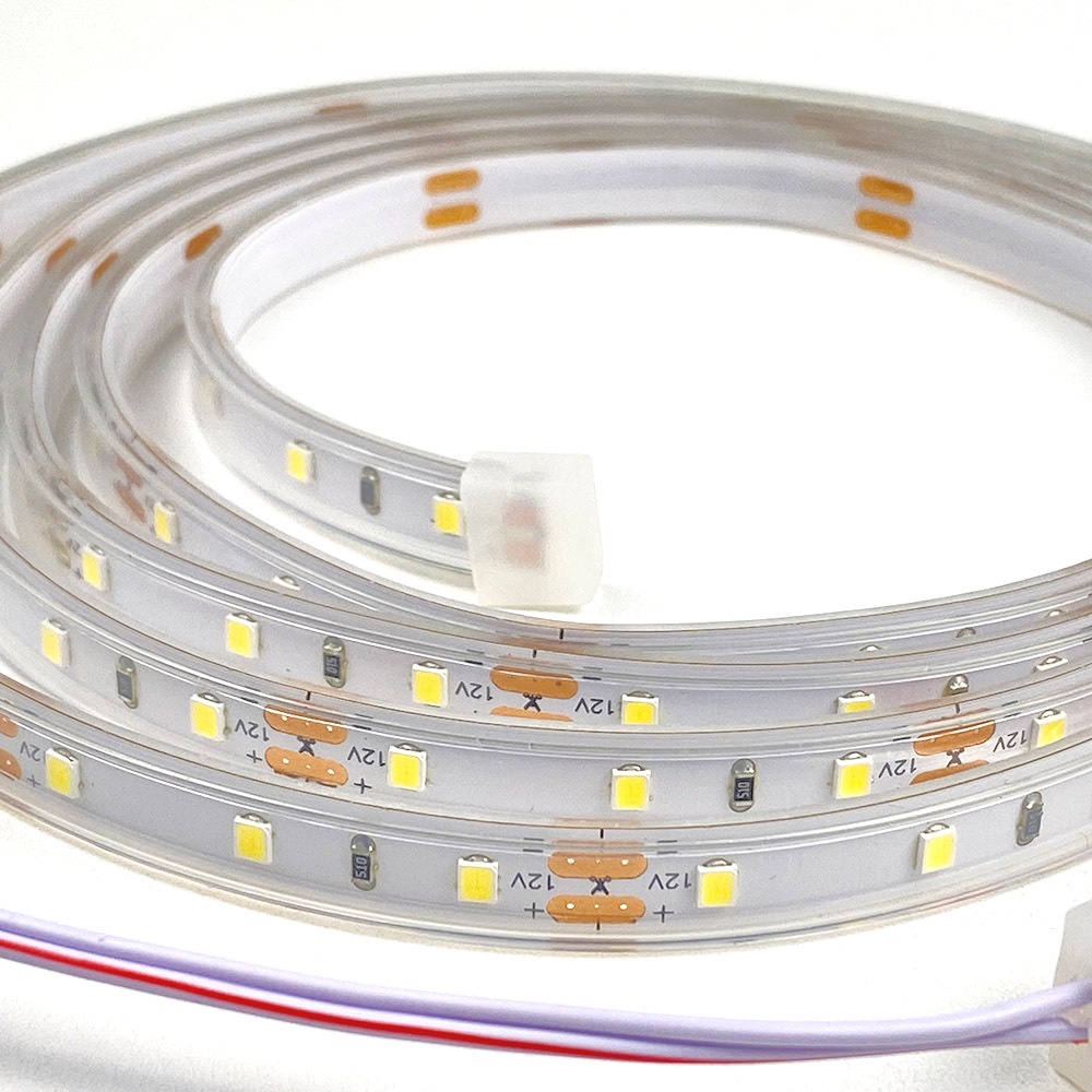 ไฟเส้น LED 2835 12V แสงสีขาว CCT 6500K ยาว 1.9 เมตร ท่อซิลิโคนกันน้ำ ...