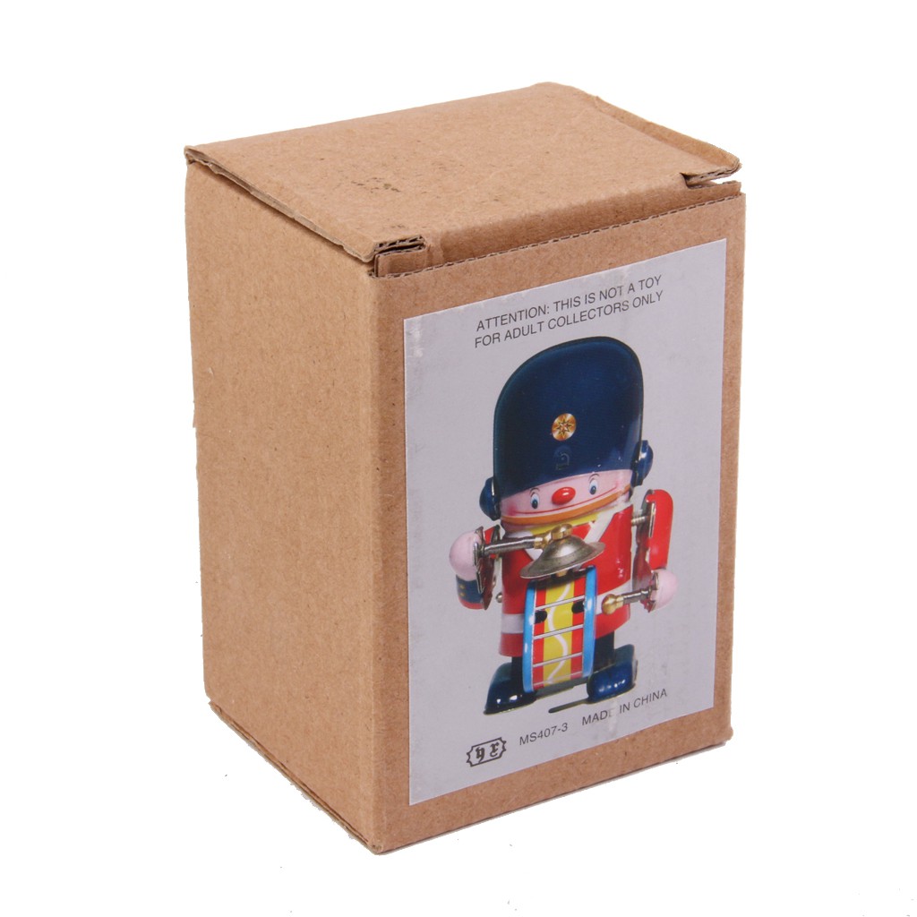 [PREDOLO1] Wind Up Drummer Mechanical Clockwork Tin Toy Collectibles ...