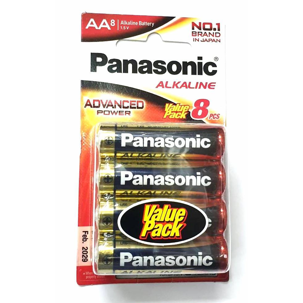 ถ่าน Panasonic Alkaline AAA กล่อง 48 ก้อน แพค 8 ก้อน x6 แพค - tataosale ...