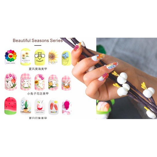 Kid manicure toy nail stickers DIY nail art kit set make up for kids ...