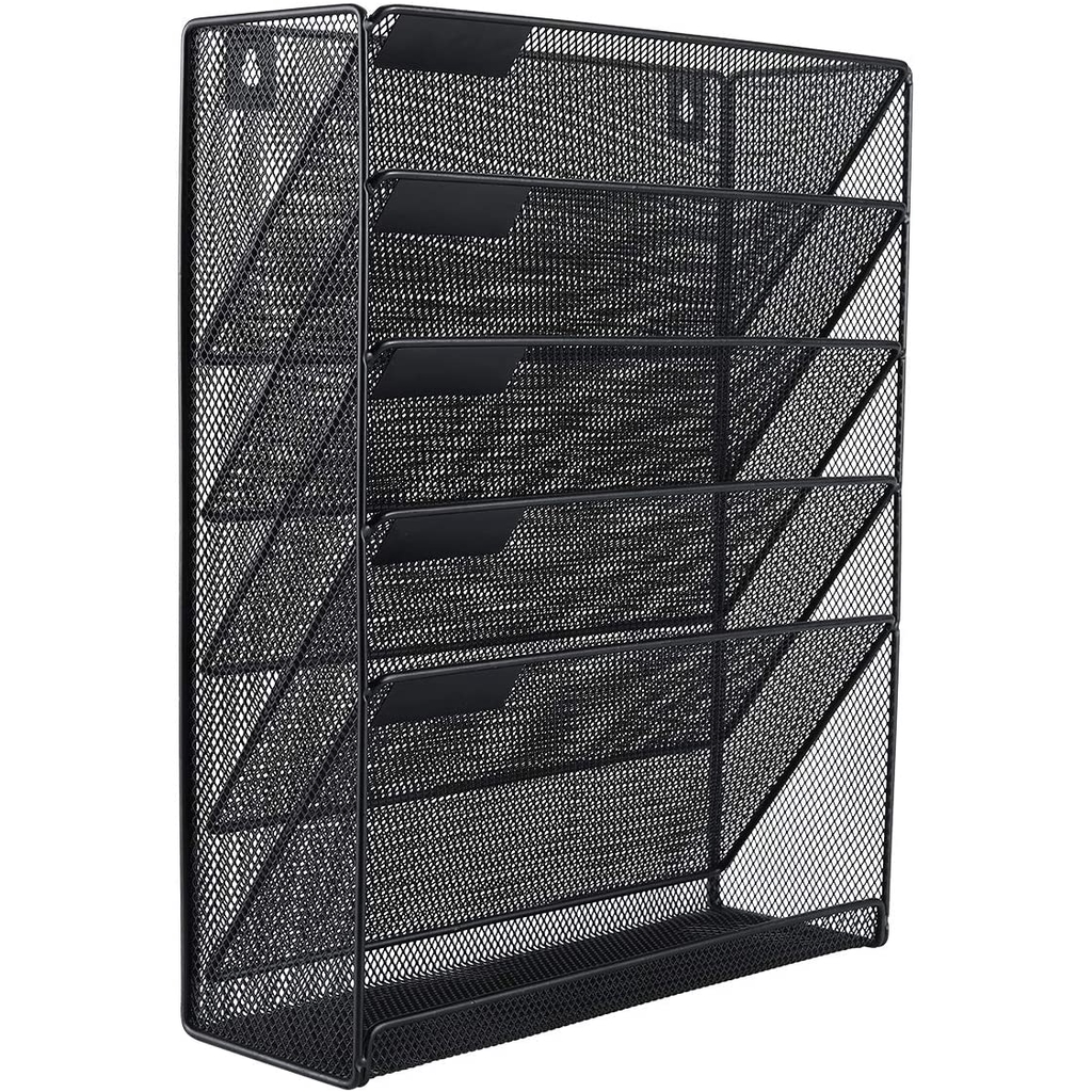 6 Tier Wall Mount Document Letter Tray Organizer, File Organizer Wall ...
