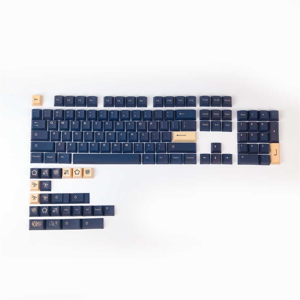 แป้นพิมพ์คอมพิวเตอร์ 124 Keys Gmk Comet Keycap Cherry Profile Pbt Dye ...