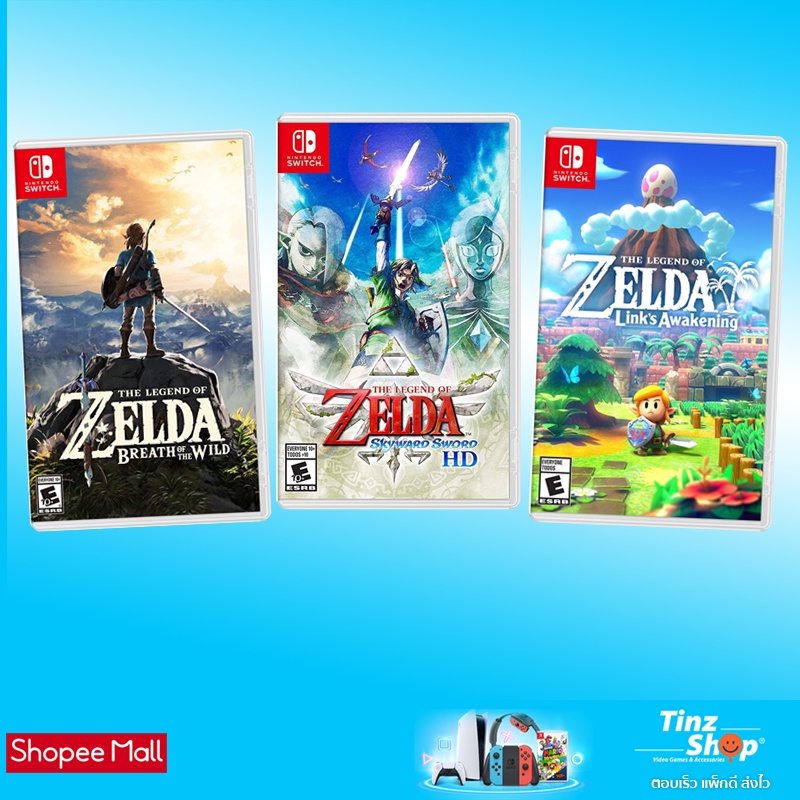 Nintendo Switch 3 Games Collection of Zelda เซลด้า 3 ภาค ที่เกมเมอร์ทุก ...