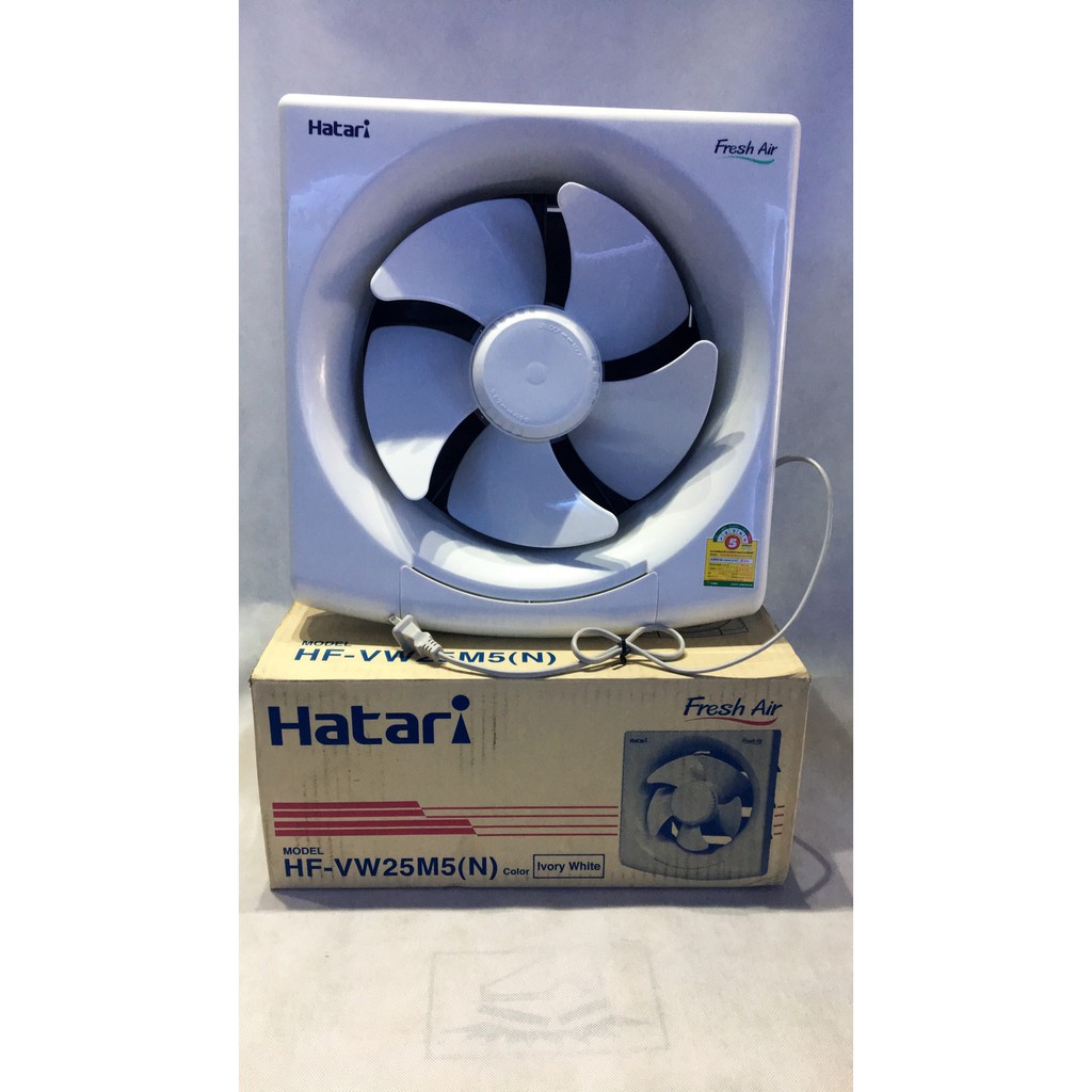 Hatari พัดลมระบายอากาศแบบติดผนัง รุ่น HF-VW25M5 (N) สีขาว ขนาด 10 นิ้ว ...