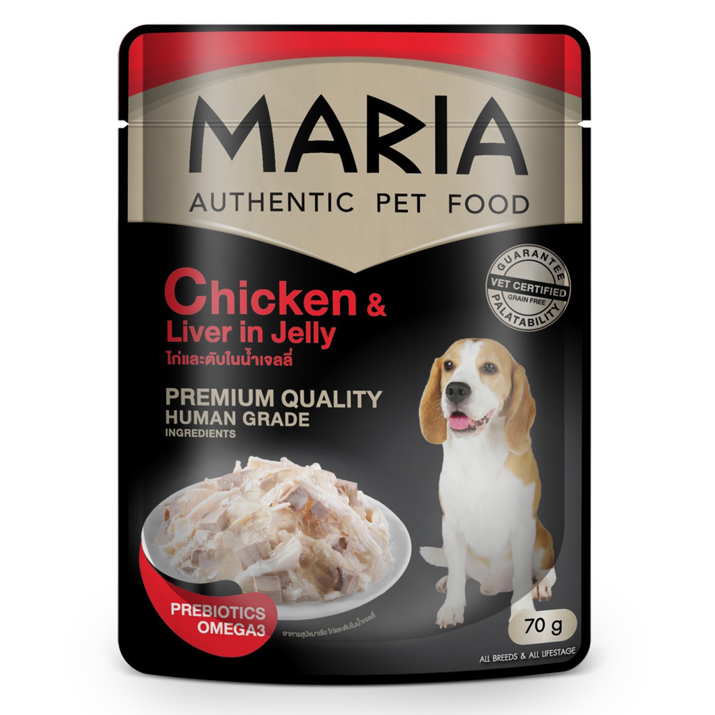 [ สินค้าขายดี : 1D ] Maria pet food Chicken and Liver in Jelly อาหาร ...