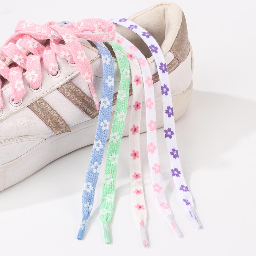 Yveta เชือกผูกรองเท้า ซากุระ แฟชั่น สําหรับเด็ก ผู้ใหญ่ กีฬา เชือกผูกรองเท้า แบน - yveta.th ...