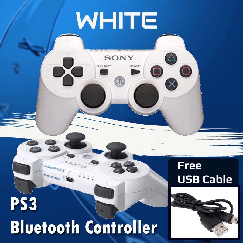 ZnLb QUALITYPS3 Controller Wireless Bluetooth FREE CHARGING CABLE Ship From Ready Stock ...