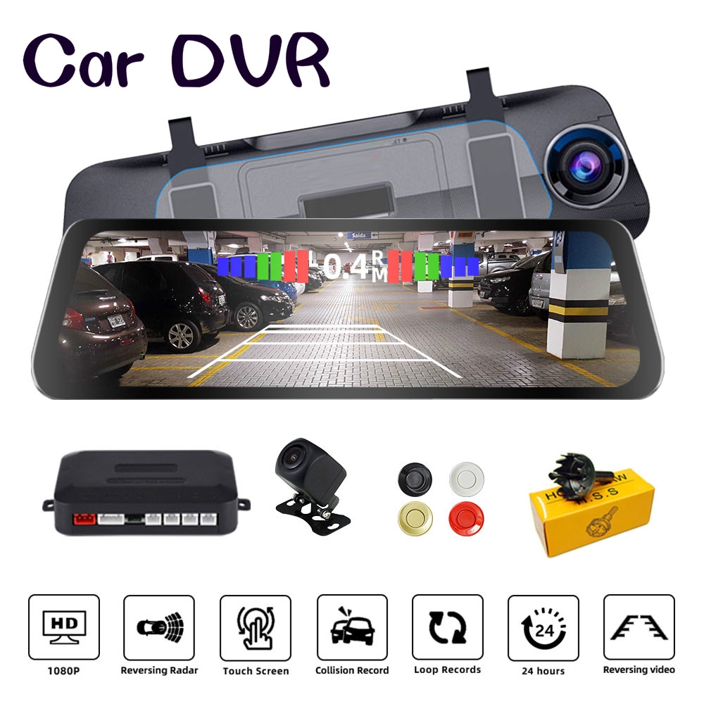 H50 upgrade 3 in one mirror camera 10 ''car reverse radar parking ...