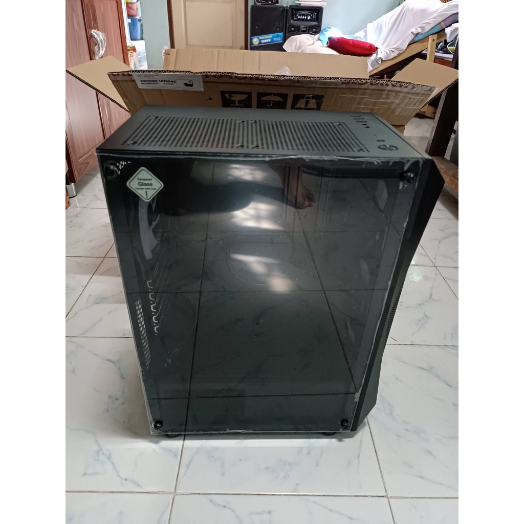 case คอม ATX CASE (NP) AEROCOOL FALCON-G-V1 (BLACK) มือสองประกอบครั้ง ...