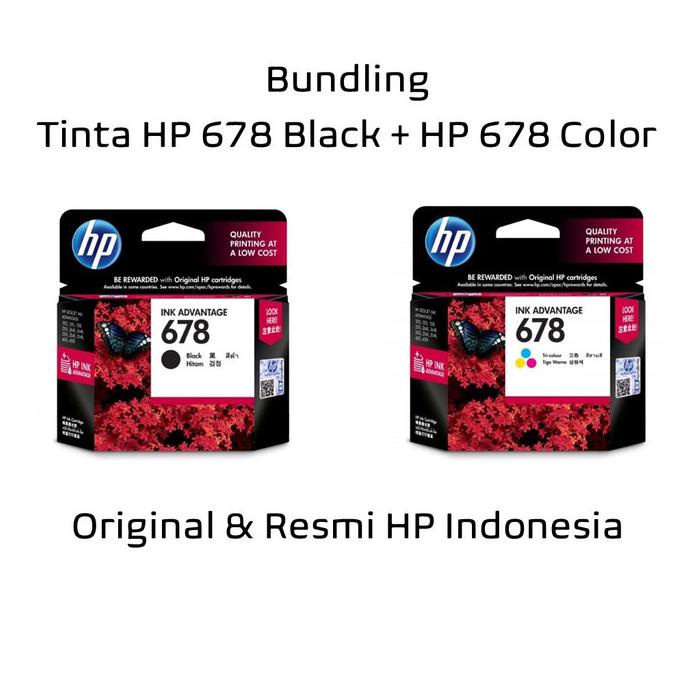Yang Dicari] Bundling Tinta Printer Hp 678 Black & Tinta Hp 678 Color - 1 Set bwkN | Shopee Thailand