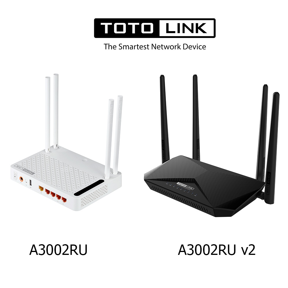 TotoLink A3002RU, AC1200 Wireless Dual Band Gigabit Router [HIETCH Ubon ...