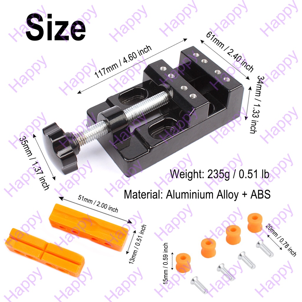 MINI แบนแกะสลัก CLAMP ปากกาจับชิ้นงานสำหรับ DIY Flat Clamp Bench ไม้เครื่องประดับแกะสลักผู้ถือ ...