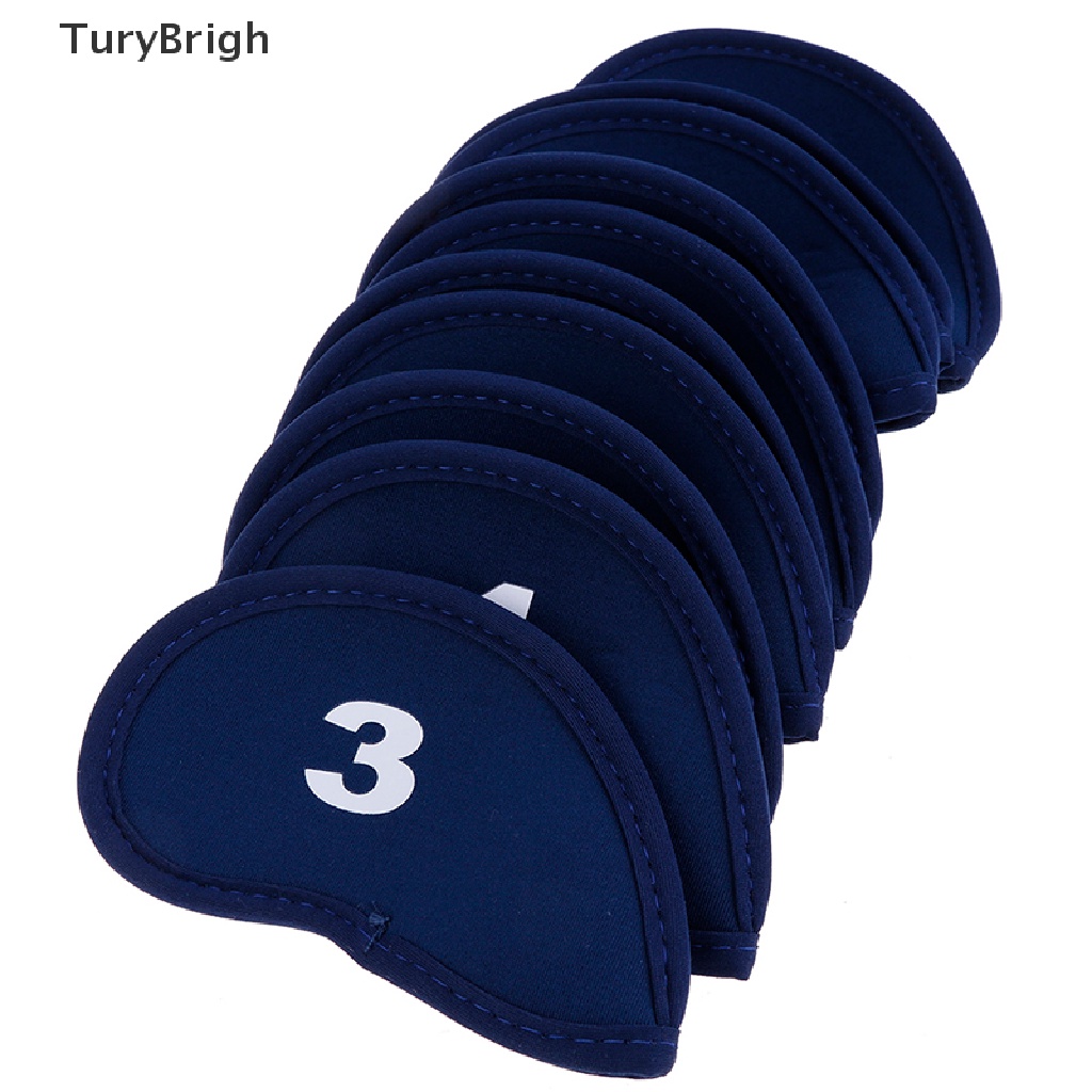 [TUH] 10pcs Neoprene Golf Club Putter Head Cover Wedge Iron Protective ...
