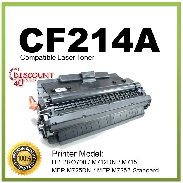 Discount4u ตลับหมึกเทียบเท่าเลเซอร์โทนเนอร์ HP CF214A CF214 214A 214 ...