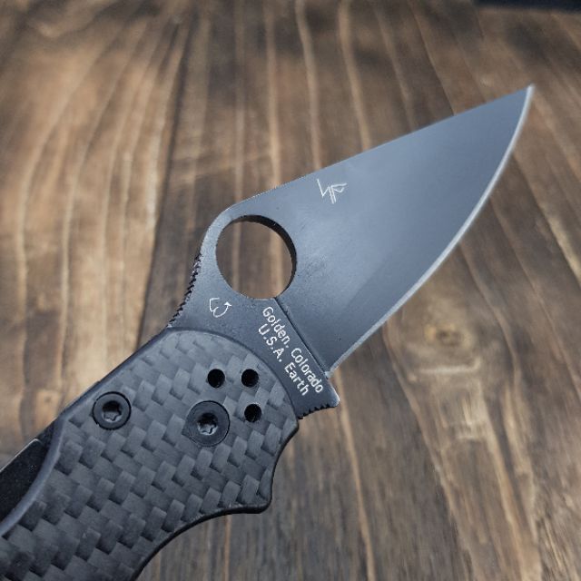 มีดพับ Spyderco C81 GP2 Stainless Steel S30V ระบบ Liner lock Folding knife (ด้ามลายคาร์บอนเคฟล่า ...