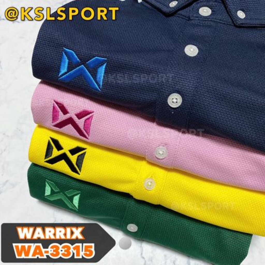 Warrix รุ่น Classic WA3315 เสื้อโปโลวาริกซ์แขนสั้นสีล้วน ใส่สบาย คอปก ...