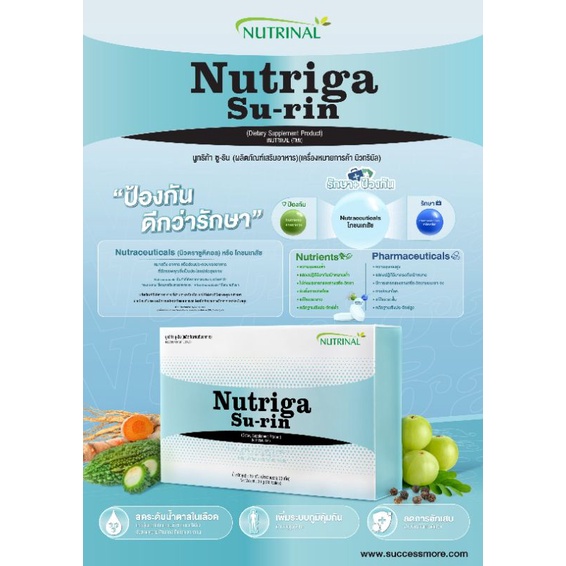 Nutriga Surin ป้องกันและรักษา เบาหวาน เสริมภูมิ ลดการอักเสบ - behealth ...