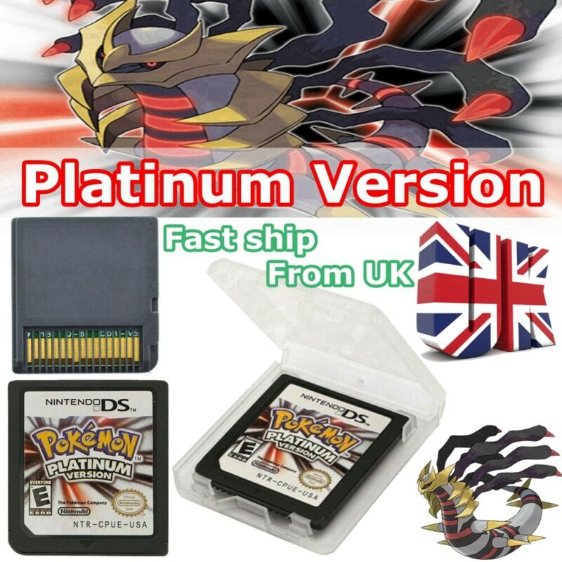 Details About UK Pokemon Platinum Version Game Card For Nintendo 3DS ...