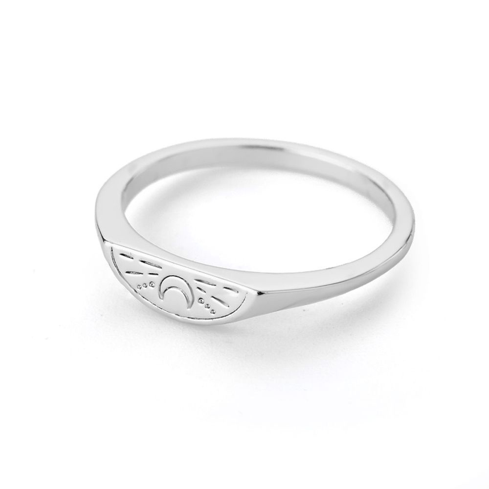 DOREEN Delicate Ring Set Jewelry Gifts Sun and Moon Couple Rings Lovers ...