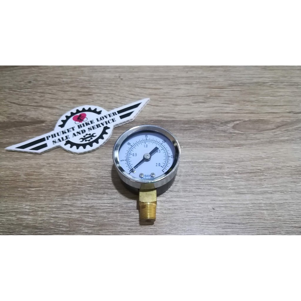 Pressure Gauge - 0 ~ 30 psi 0 ~ 2 bar Mini Dial gauge compressor meters ...