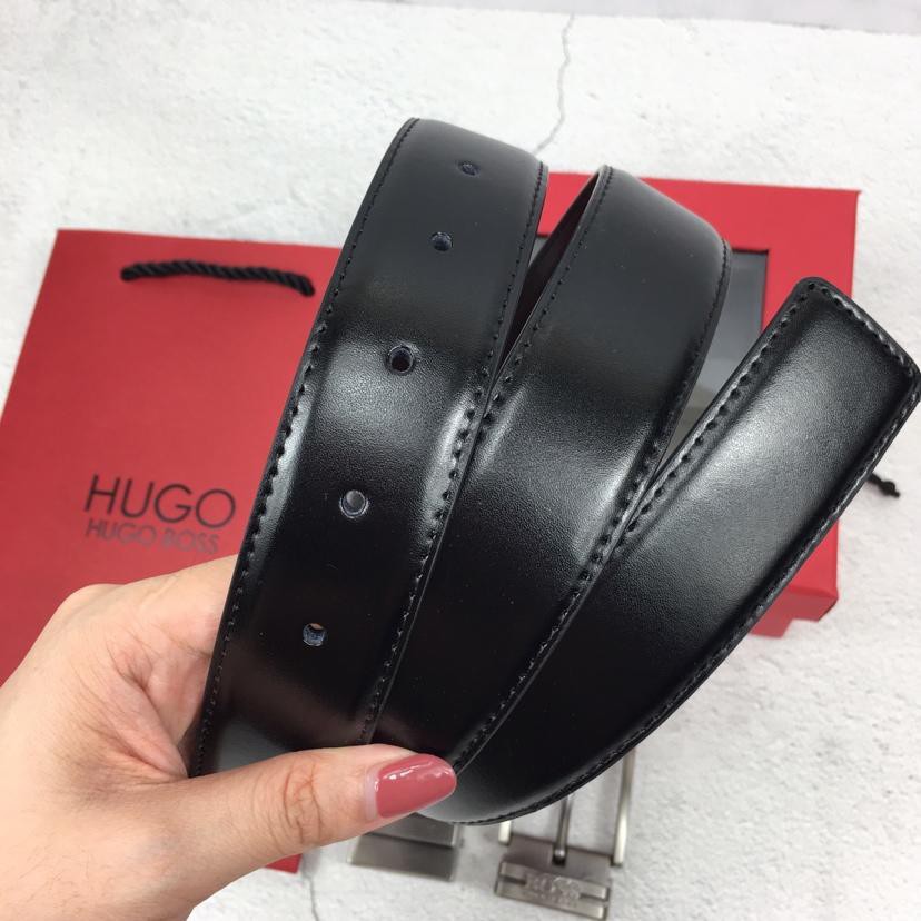 HUGO BOSS belt with red box and paper bag บรรจุภัณฑ์ของขวัญเคาน์เตอร์ ...